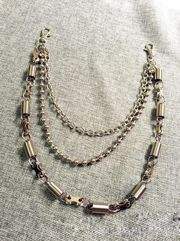 Badass Men's Silver Triple Pants Chain Punk Wallet Chain Jeans Chain ...